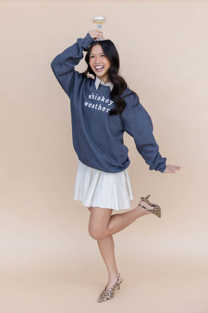 Whiskey Weather Crewneck Sweatshirt – Charming & Main
