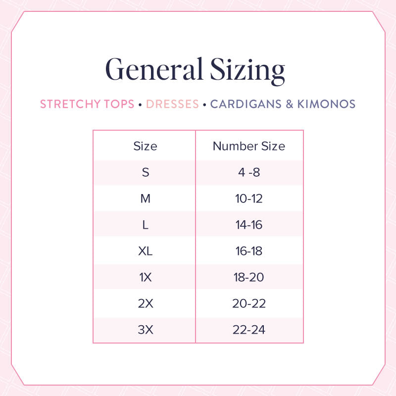 Sizing Guidelines – Charming & Main
